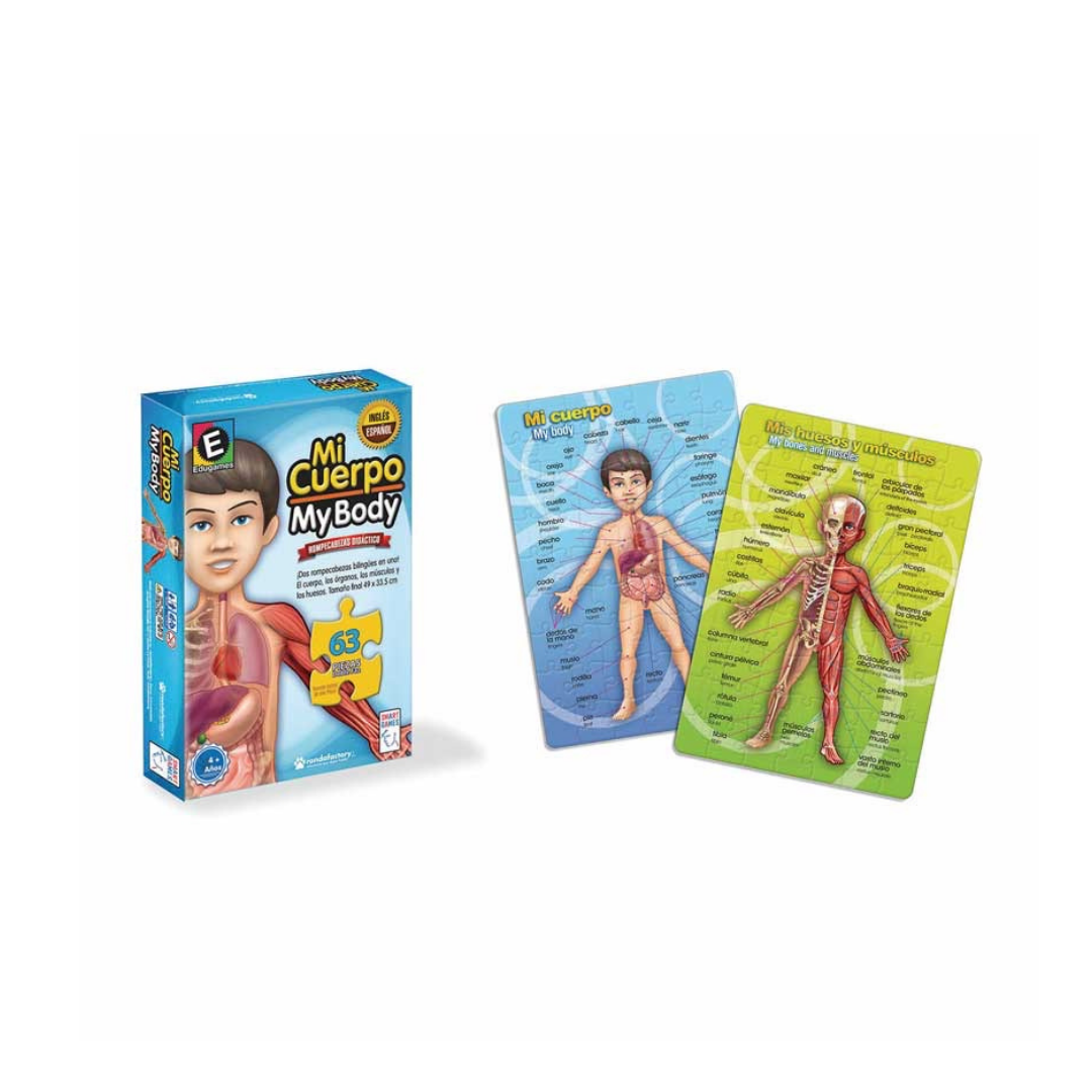 JUEGO DIDÁCTICO - MI CUERPO / MY BODY - 4+ – CUADERNOS AGUILA